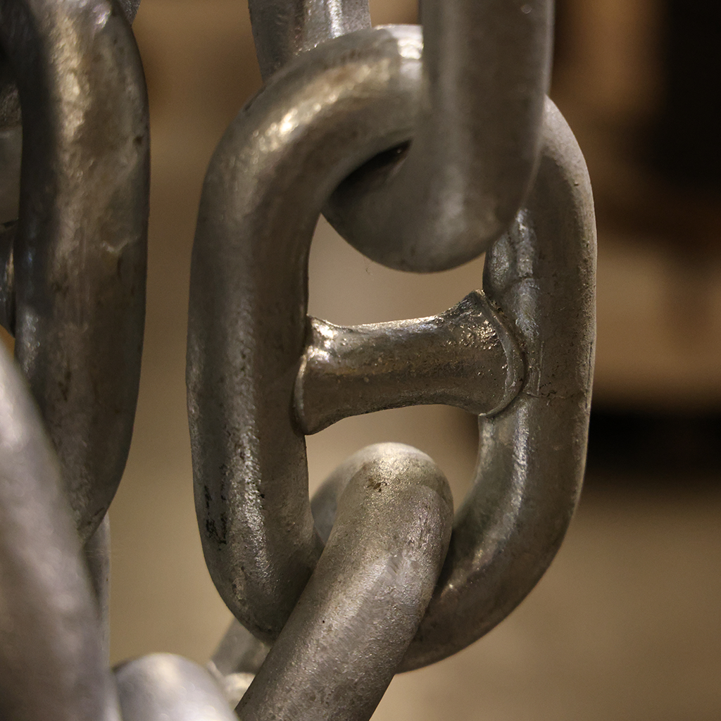 Galvanized Stud Link - veerasteel
